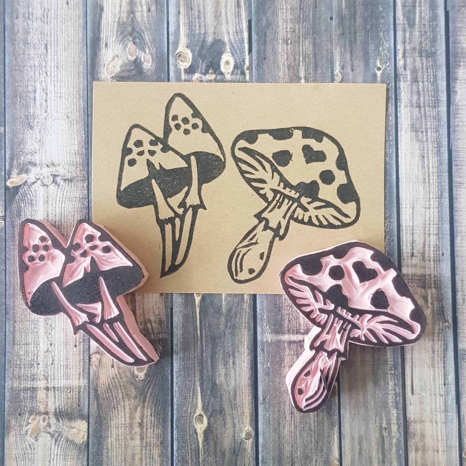 Mushroom Rubber Stamps | Salt & Paper – Salt and Paper