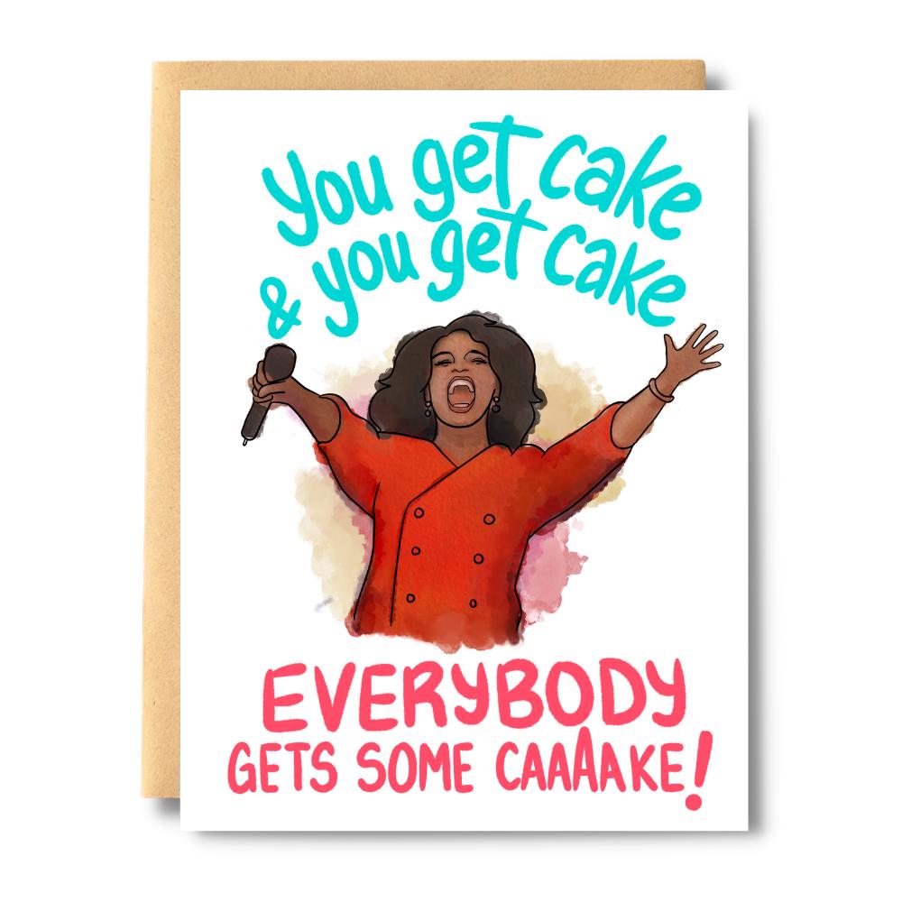 Oprah Cake Birthday Card | Salt & Paper – Salt and Paper