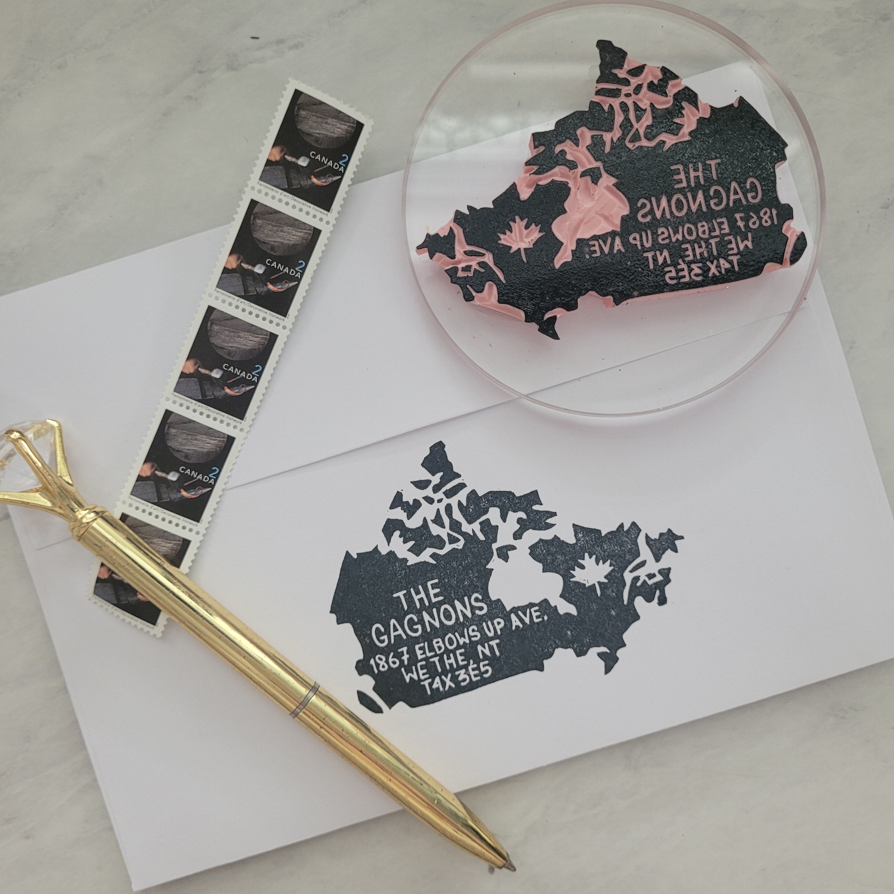 Return Address Country Stamp | Salt & Paper – Salt and Paper
