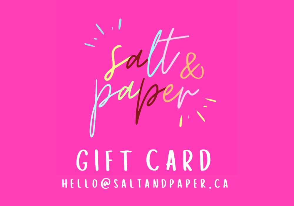 Portrait Stamp Gift Card - Salt & Paper – Salt and Paper