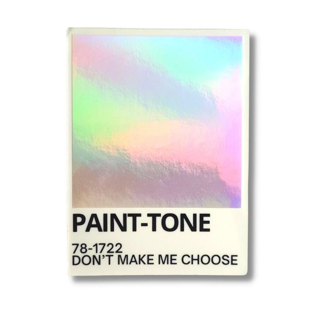 Paint-Tone Holographic Vinyl Sticker | Salt & Paper – Salt and Paper