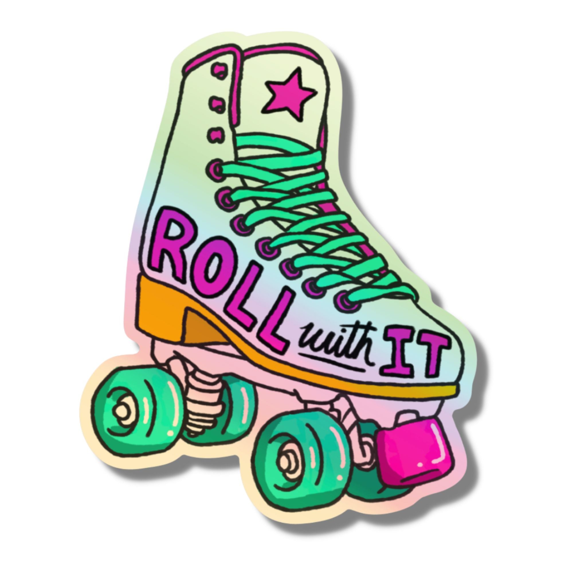 Holographic Roller Skate Vinyl Sticker | Salt & Paper – Salt and Paper