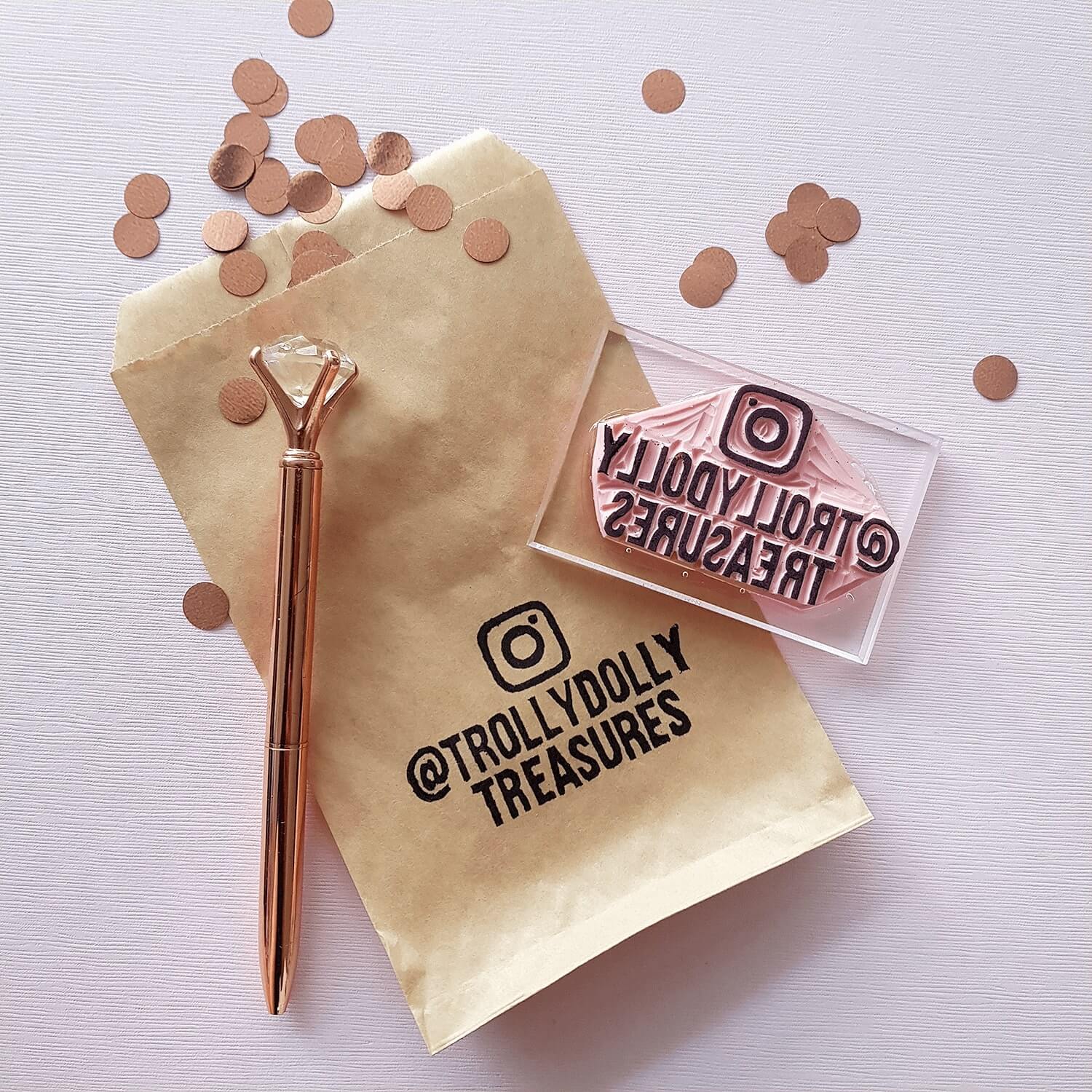 Your Instagram Name Rubber Stamp | Salt & Paper – Salt and Paper