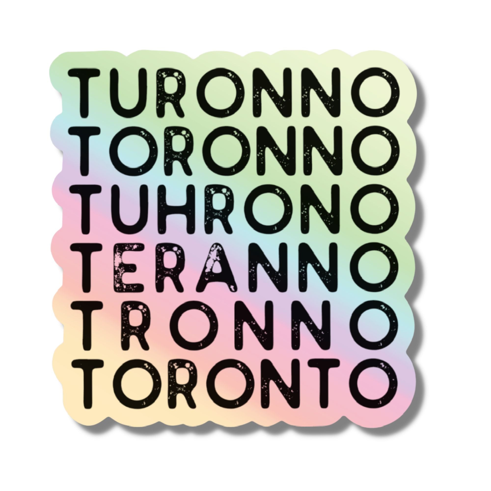 Holographic Toronto Vinyl Sticker | Salt & Paper – Salt and Paper